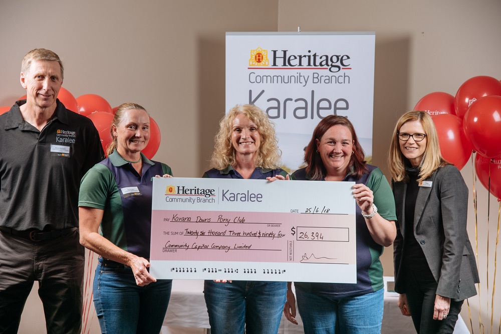 Karalee community receives big boost | 2018 News | Heritage Bank